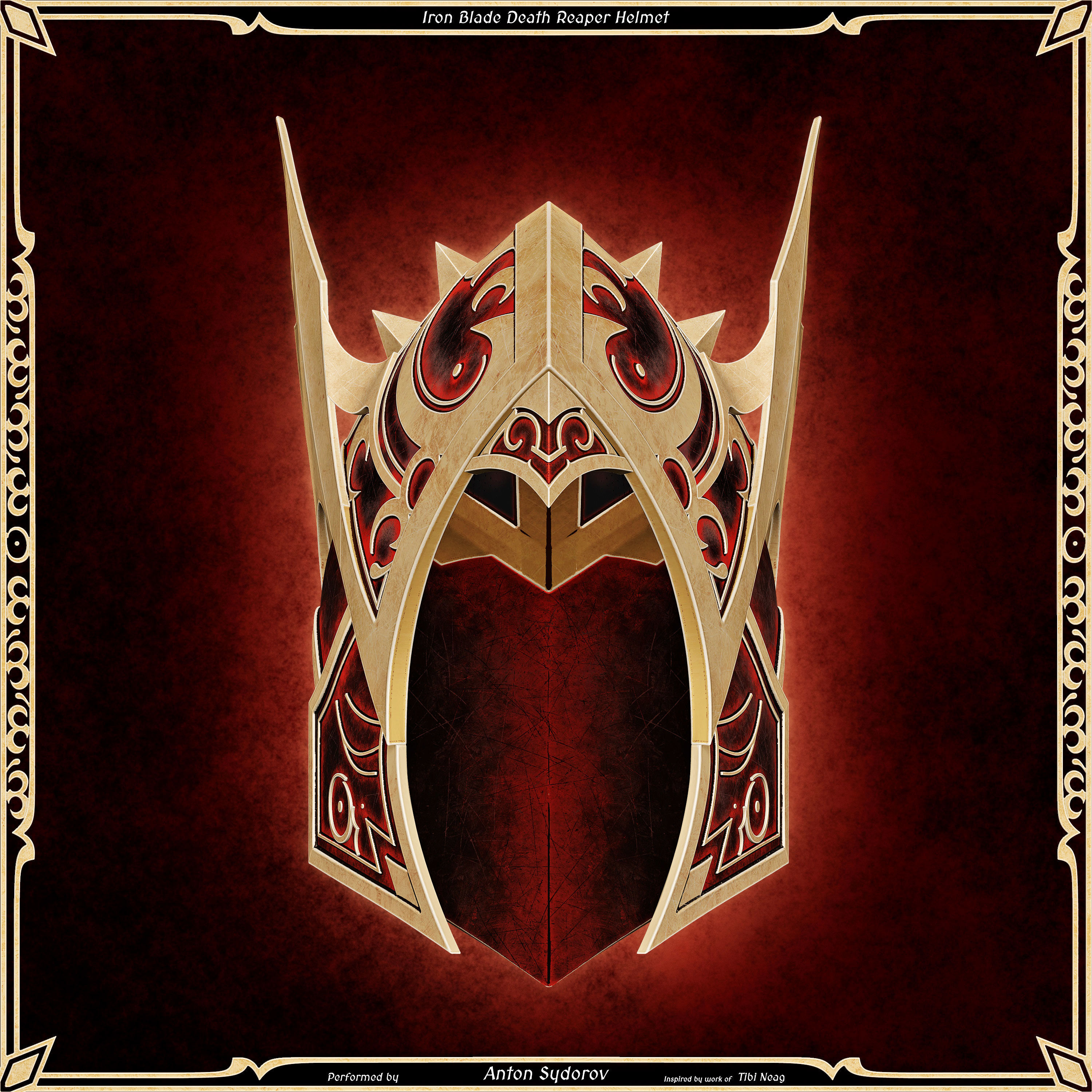 Iron Blade Death Reaper Helmet - - 3D Print Files 3D model 3D printable ...