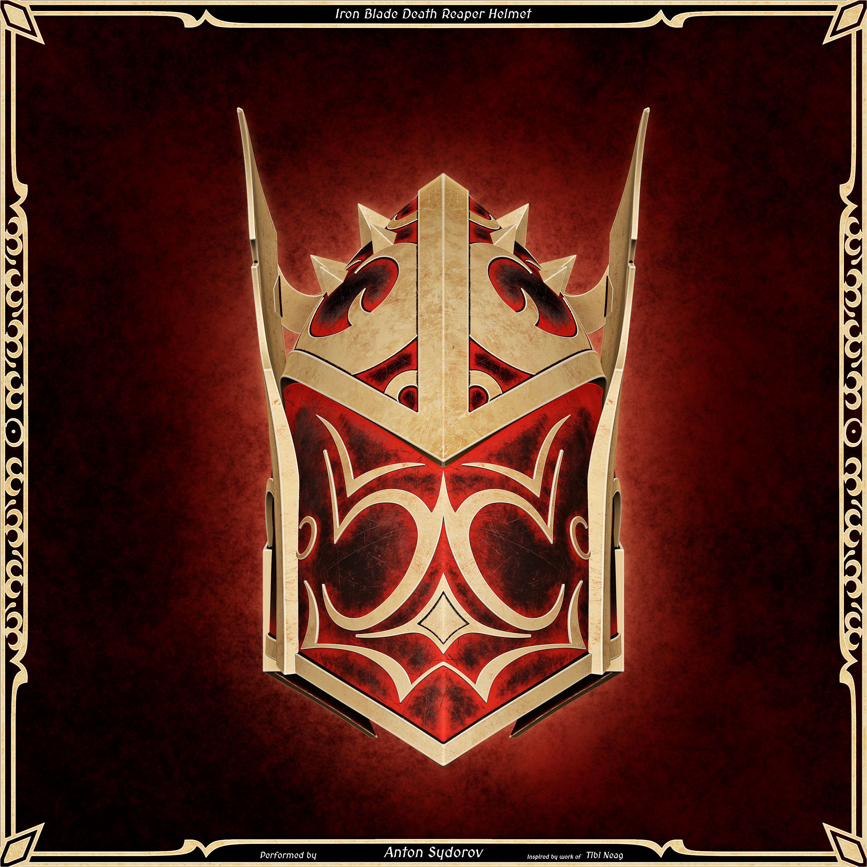 Iron Blade Death Reaper Helmet - - 3D Print Files 3D model 3D printable ...