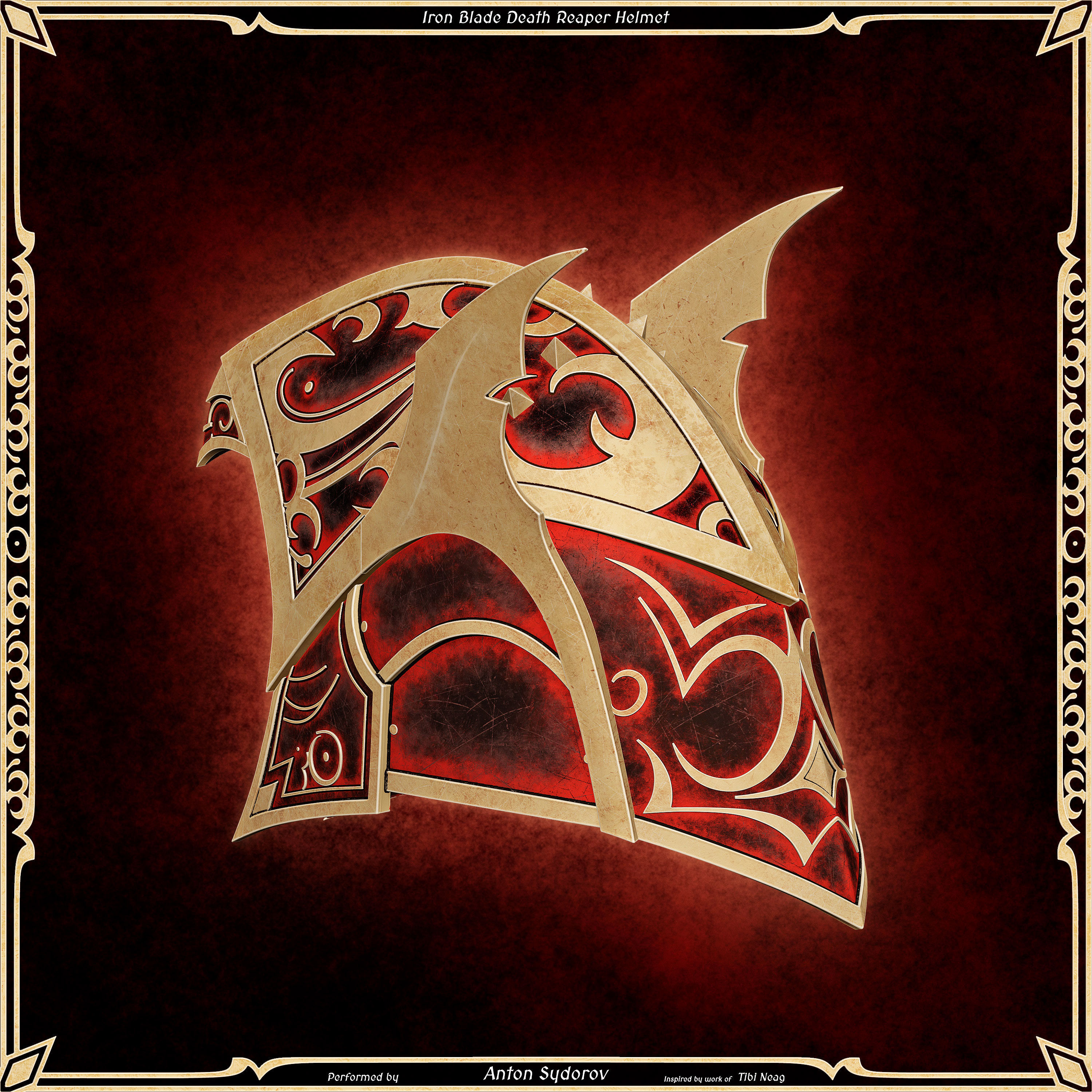 Iron Blade Death Reaper Helmet - - 3D Print Files 3D model 3D printable ...