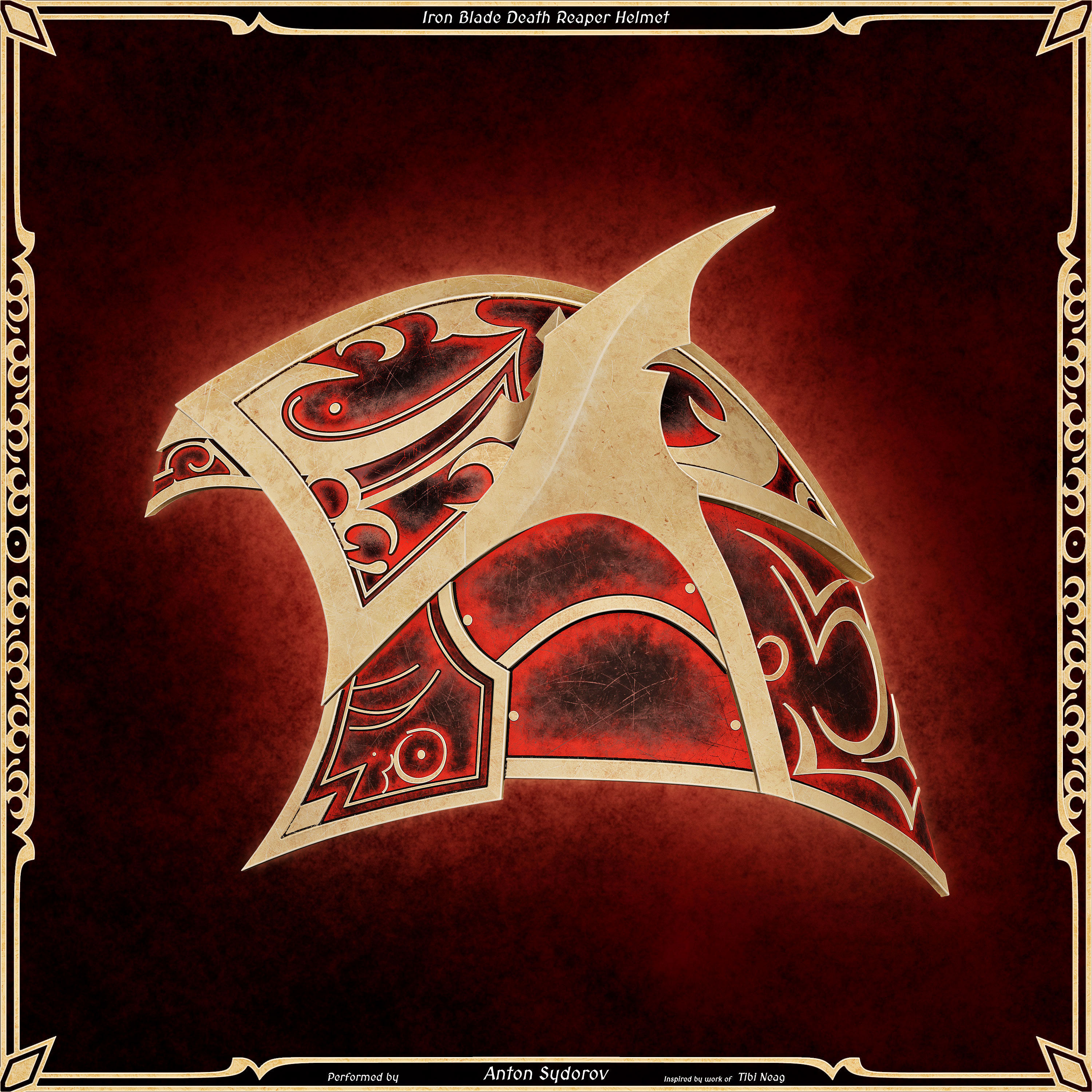 Iron Blade Death Reaper Helmet - - 3D Print Files 3D model 3D printable ...