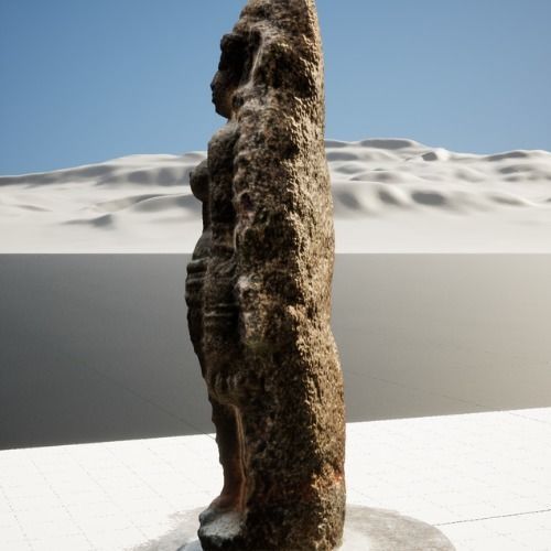 Indian Women Stone Statue - 3D Model 3D model | CGTrader