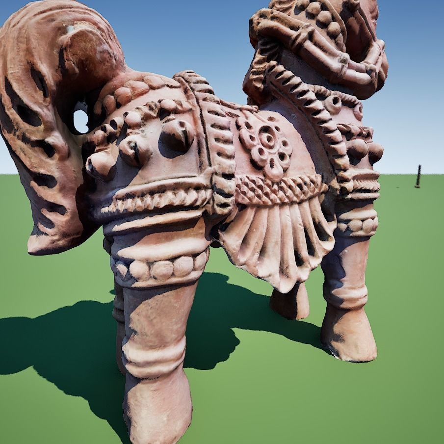 Horse Terracotta Sculpture 3d Model - Clay Horse 3D model | CGTrader
