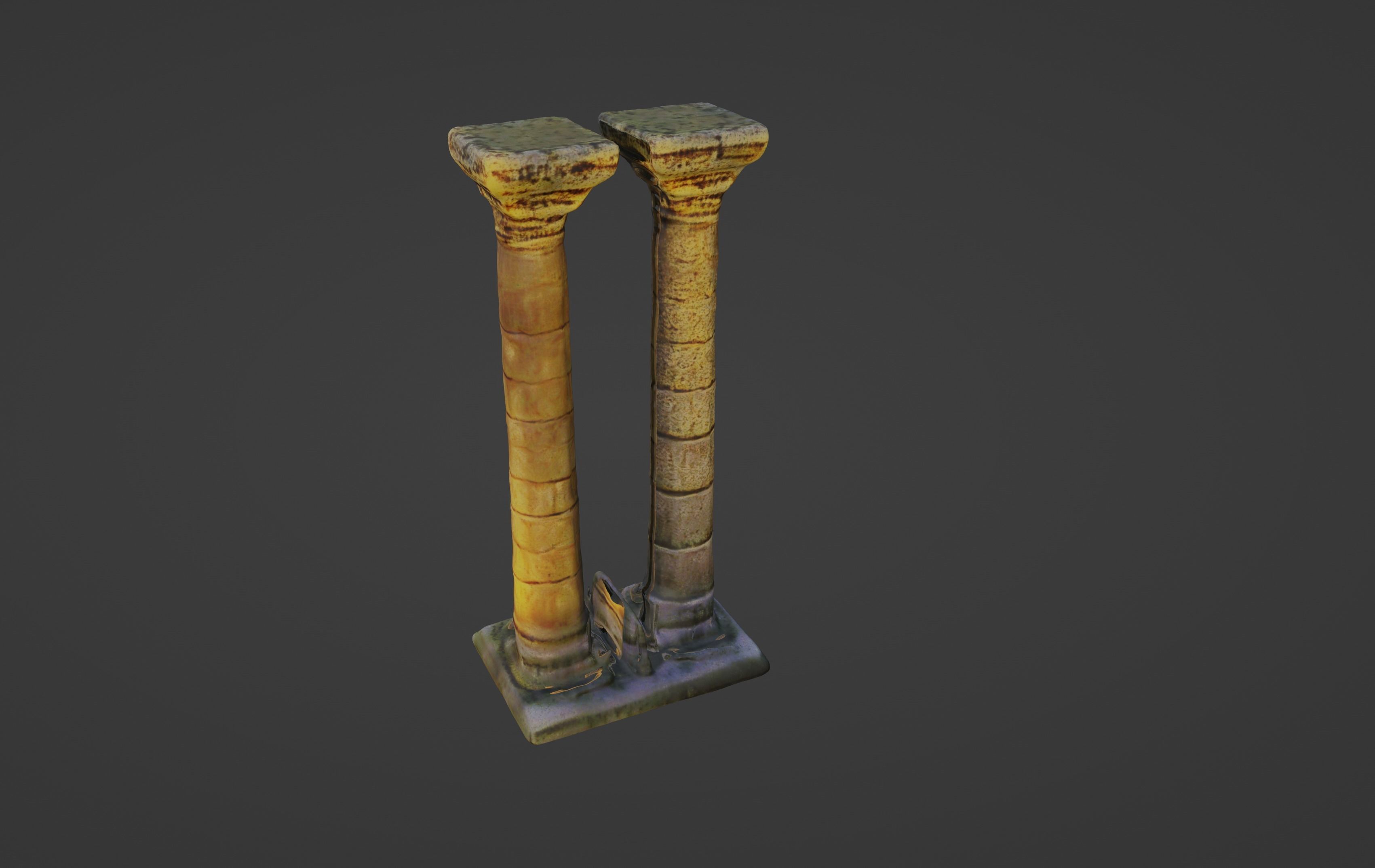 Antique Pillars of History 3D model | CGTrader