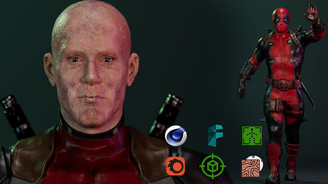 3D model DeadPool VR / AR / low-poly | CGTrader