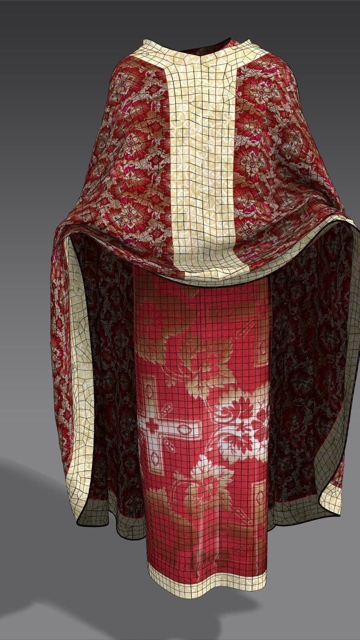 Priest clothing 3D model | CGTrader