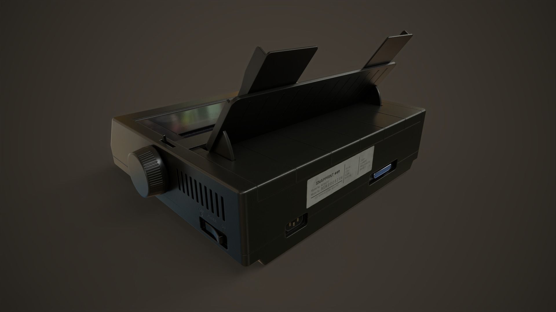 3D model Old printer VR / AR / low-poly | CGTrader