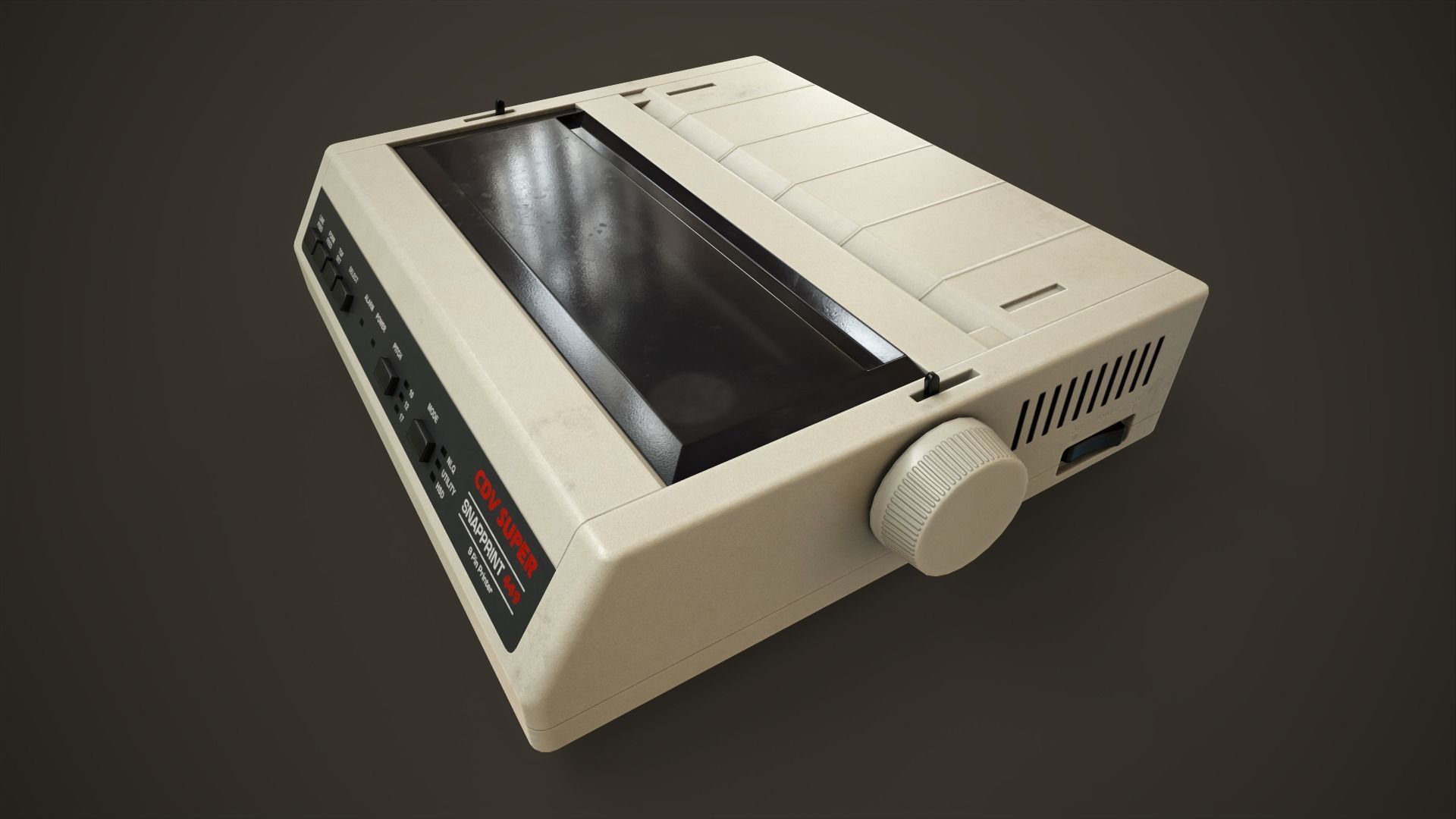 3D model Old printer VR / AR / low-poly | CGTrader