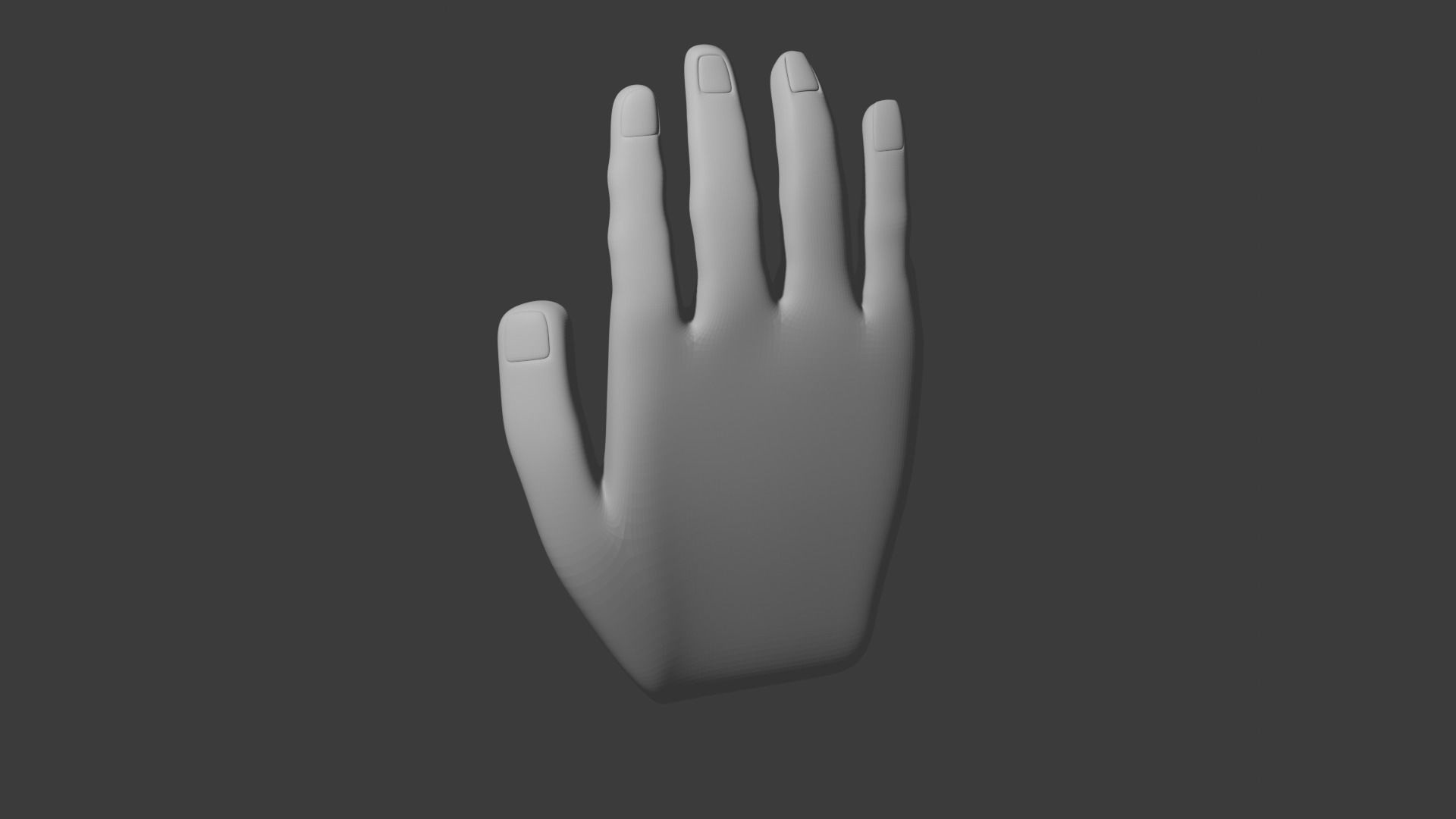 3d Hand with nails 3D model | CGTrader