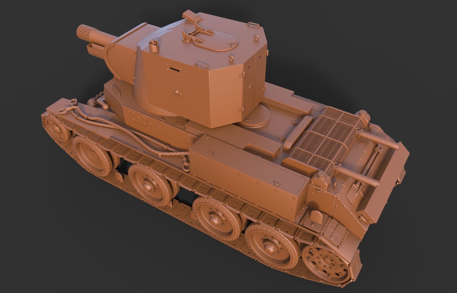 BT-42 Tank 3D model | CGTrader