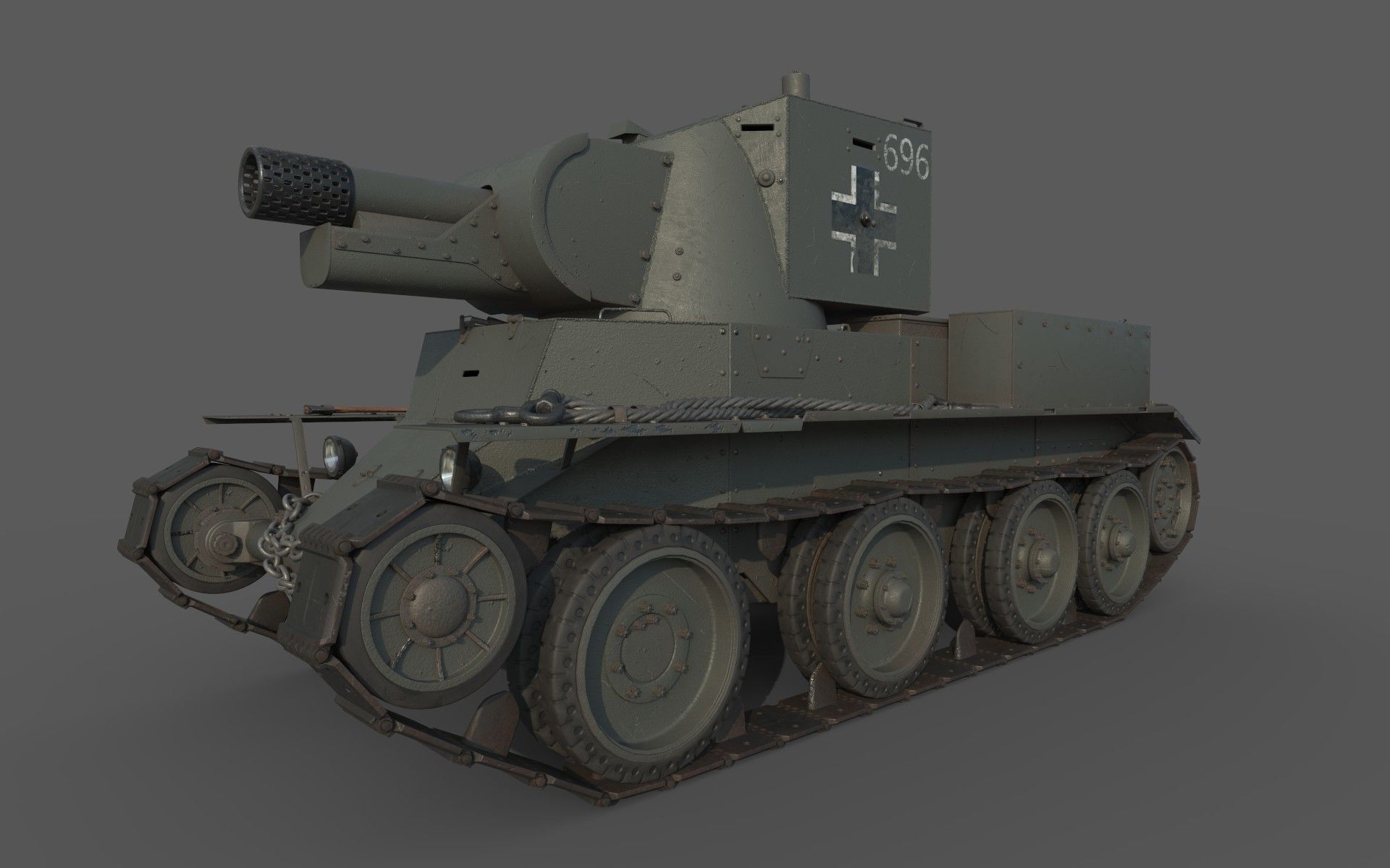 BT-42 Tank 3D model | CGTrader