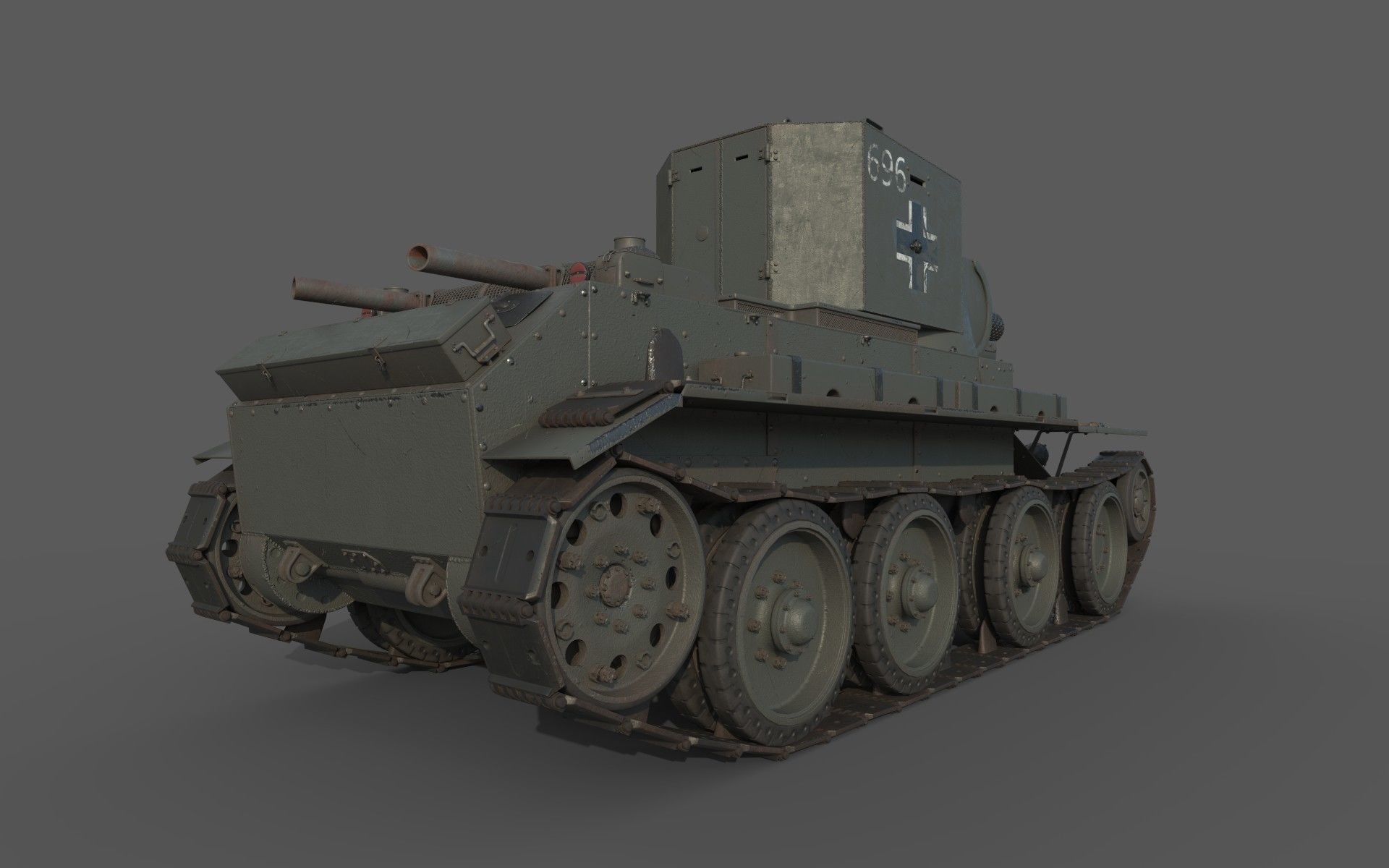 BT-42 Tank 3D model | CGTrader