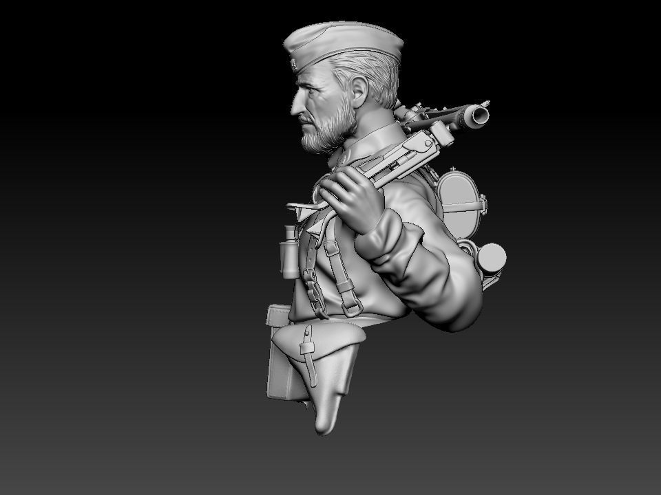Franz MG Gunner 3D model 3D printable | CGTrader