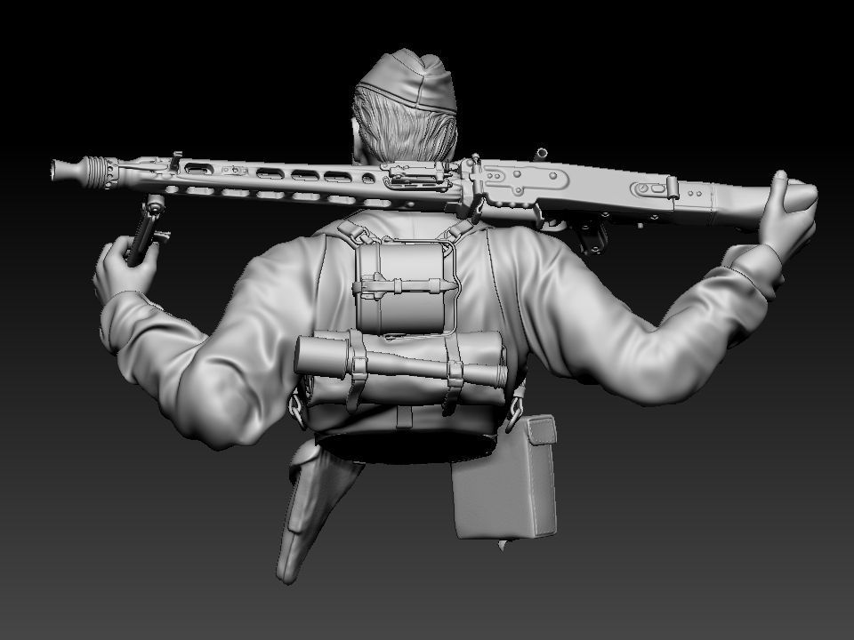 Franz MG Gunner 3D model 3D printable | CGTrader