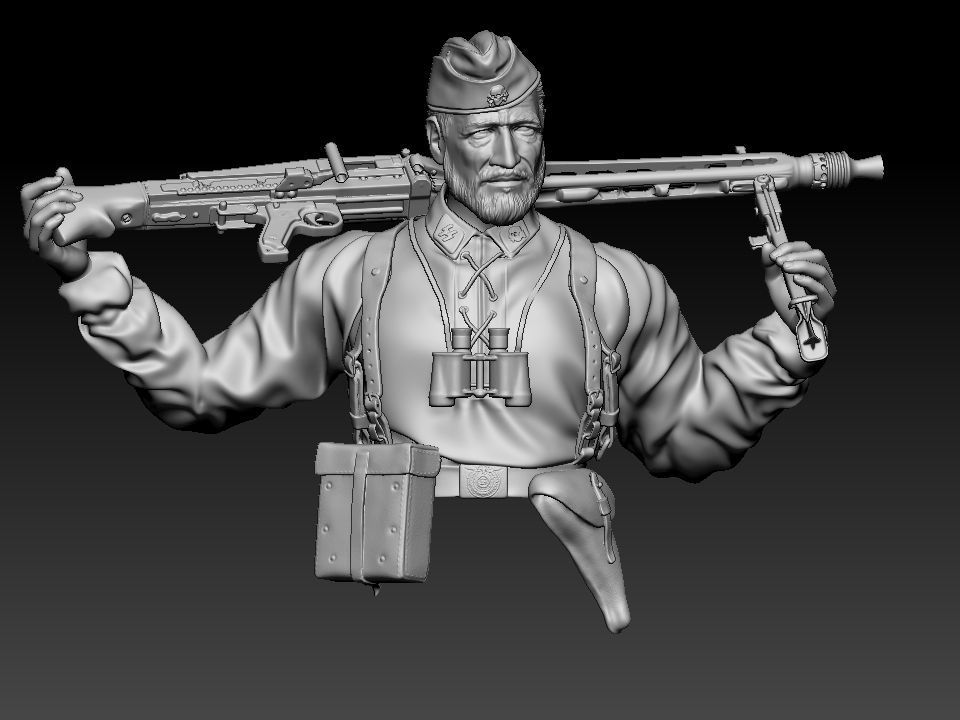 Franz MG Gunner 3D model 3D printable | CGTrader