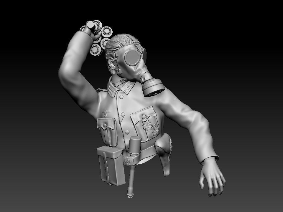 Holger Panzergrenadier 3D model 3D printable | CGTrader