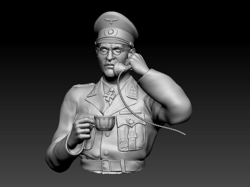 Otto German General 3D model 3D printable | CGTrader