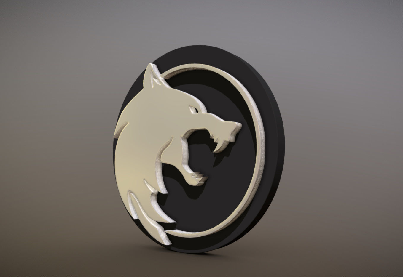 The Witcher logo 3D model 3D printable | CGTrader