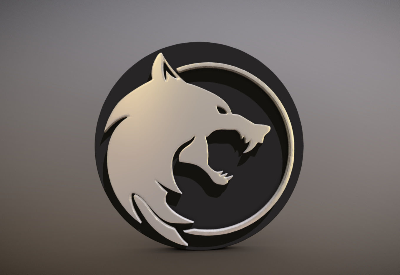 The Witcher logo 3D model 3D printable | CGTrader