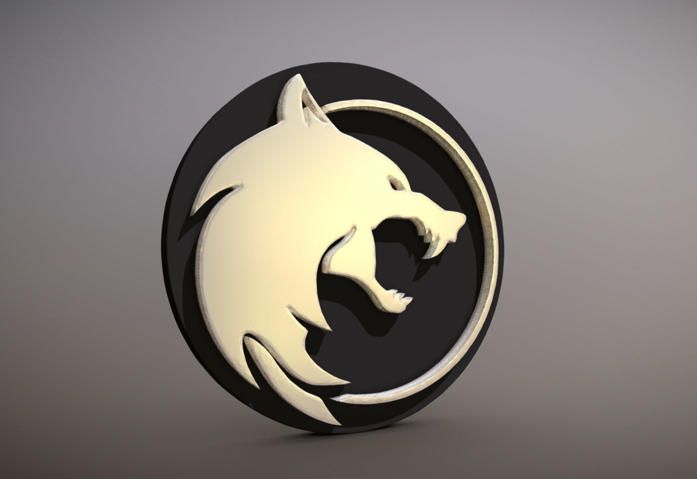 The Witcher logo 3D model 3D printable | CGTrader