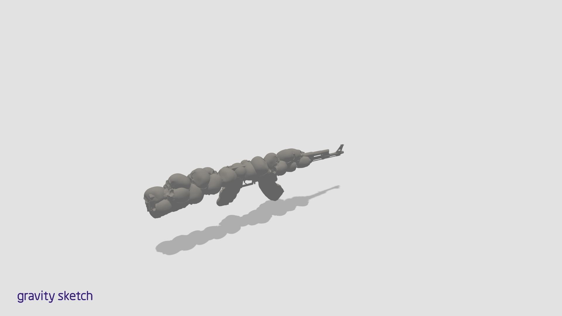 ak skull skin 3D model | CGTrader