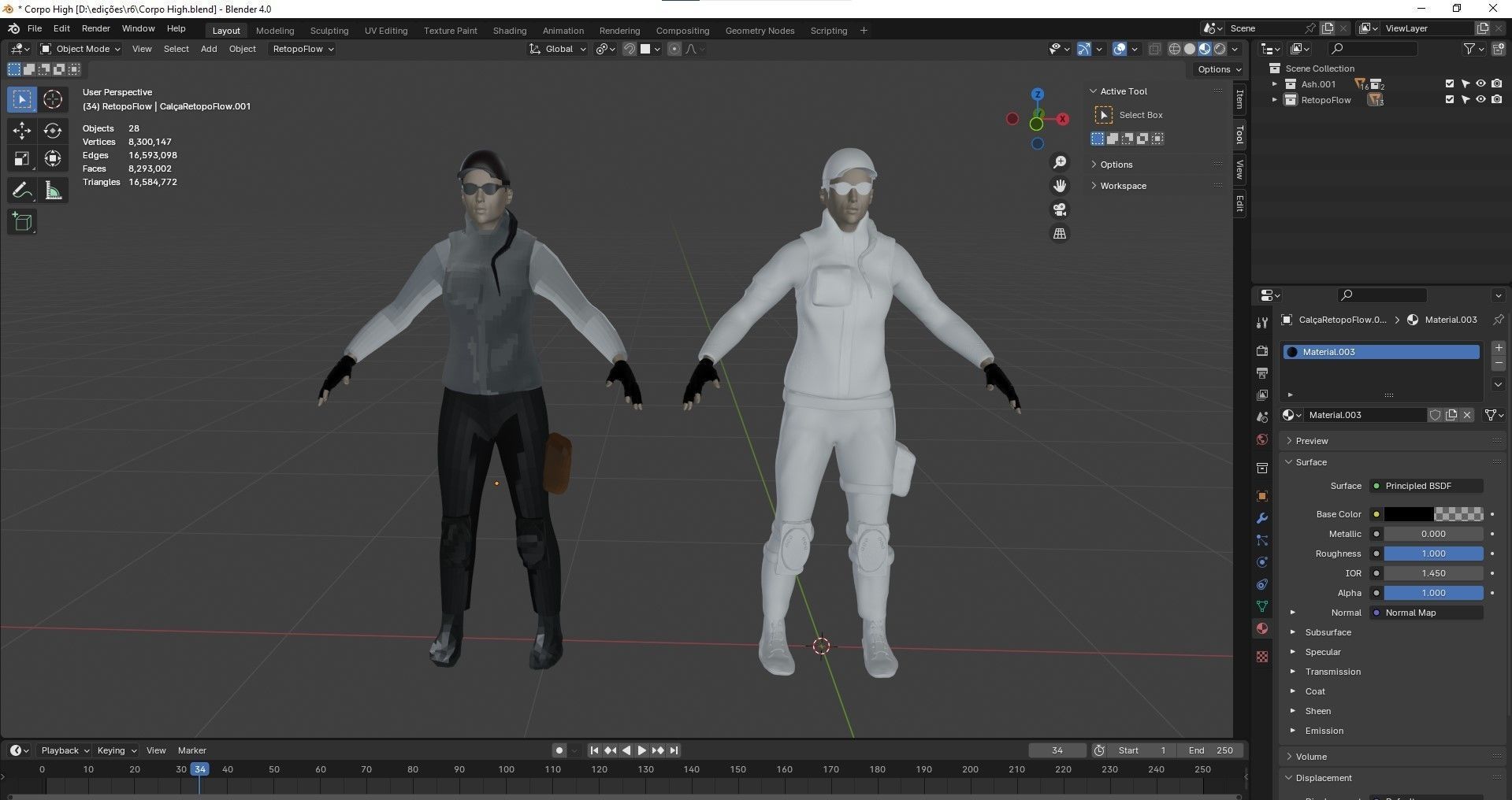 Ash Personagem free 3D model | CGTrader