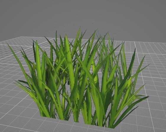 low poly grass triangle shaped free VR / AR / low-poly 3D model | CGTrader