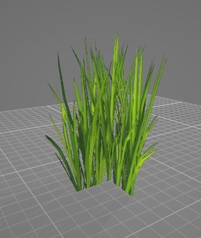 low poly grass cross shaped free VR / AR / low-poly 3D model | CGTrader