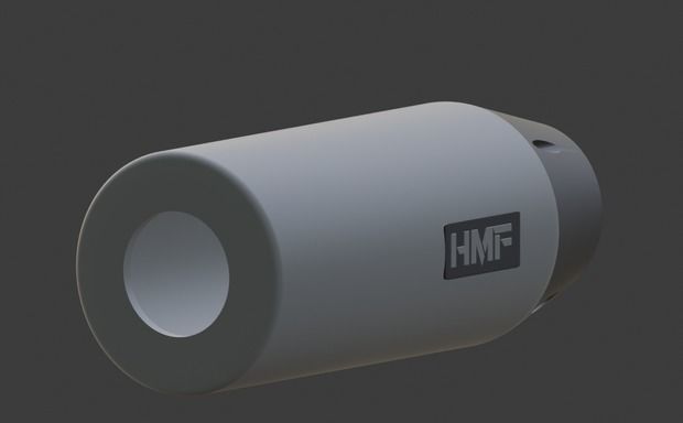 HMF Exhausts 3D model | CGTrader