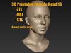 3D Printable Female Head 16 3D model 3D printable | CGTrader
