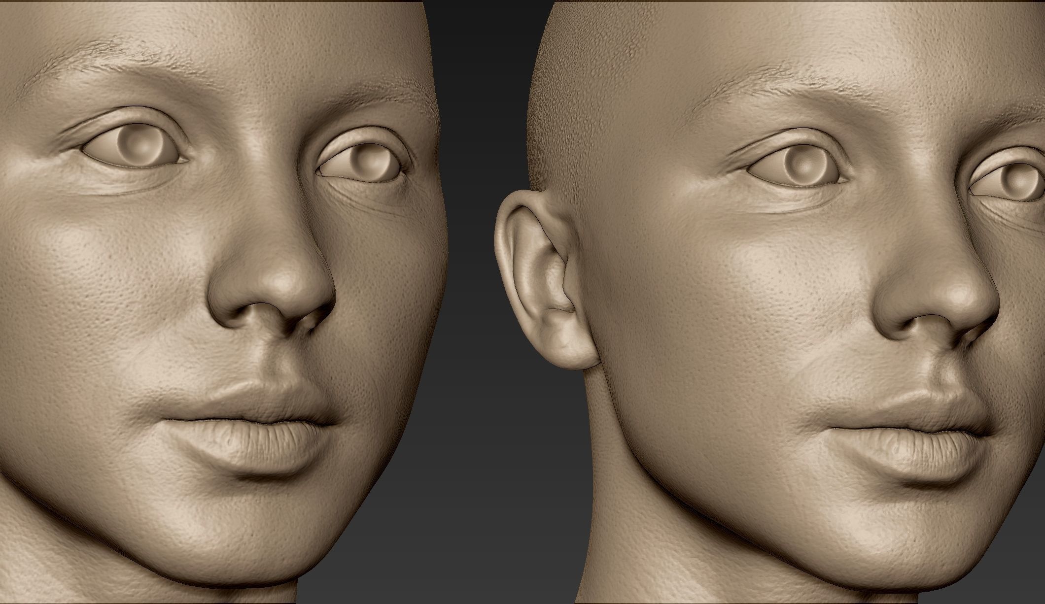 3D Printable Female Head 16 3D model 3D printable | CGTrader