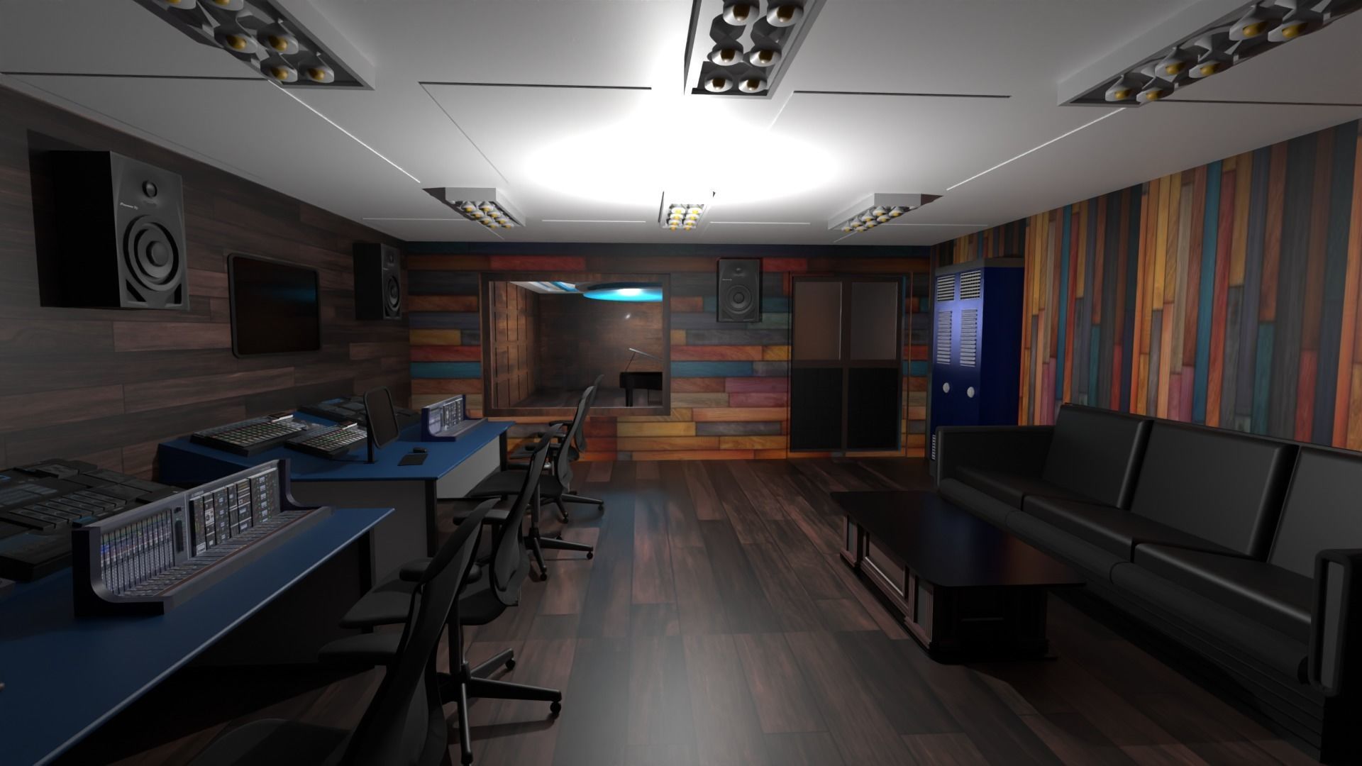 3D model Recording Studio VR / AR / low-poly | CGTrader