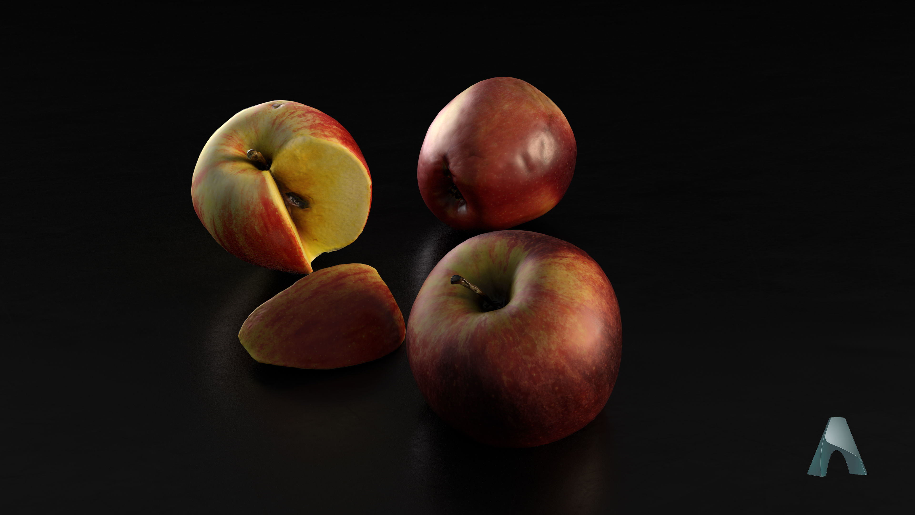 3D model Apples Vol 1 - Photogrammetry VR / AR / low-poly | CGTrader
