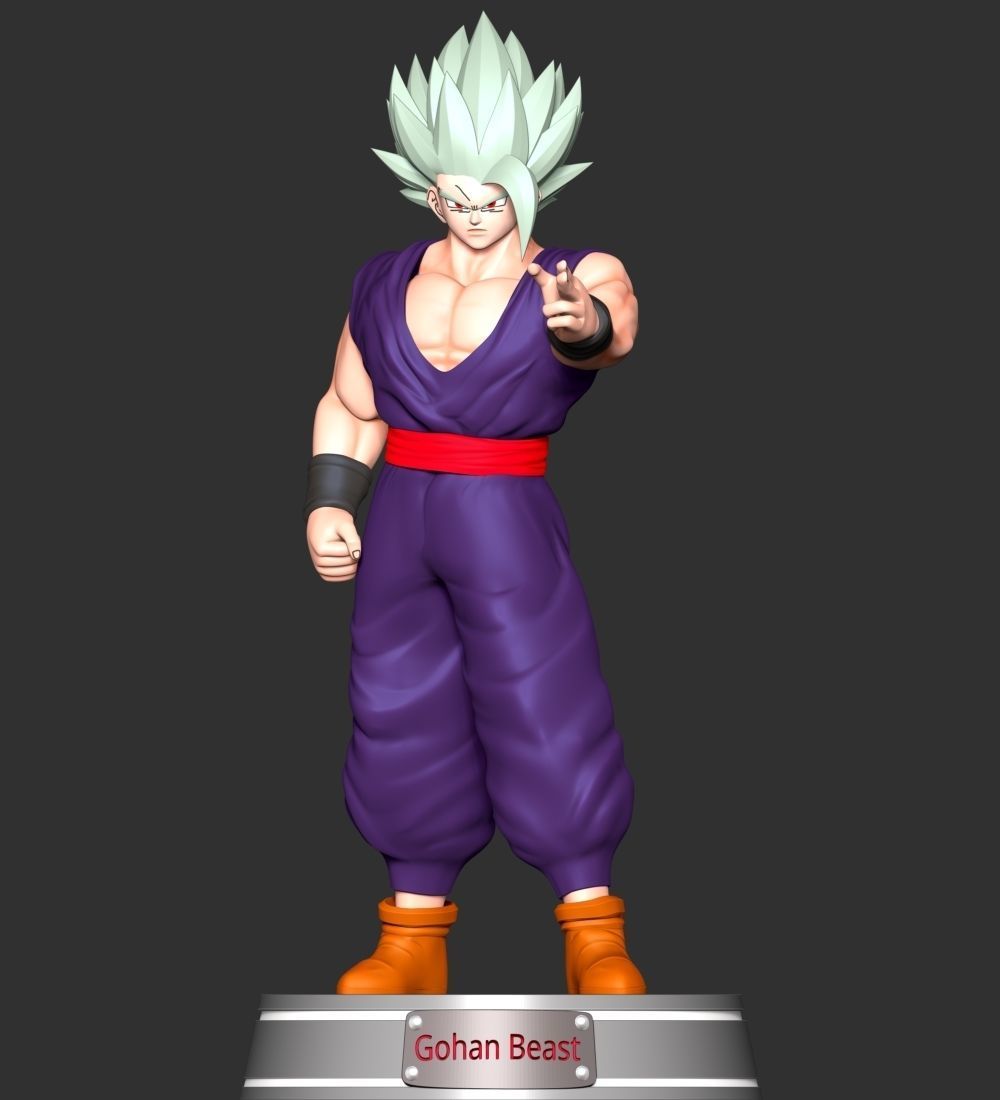 Dragon Ball - Gohan Beast 3D model 3D printable | CGTrader