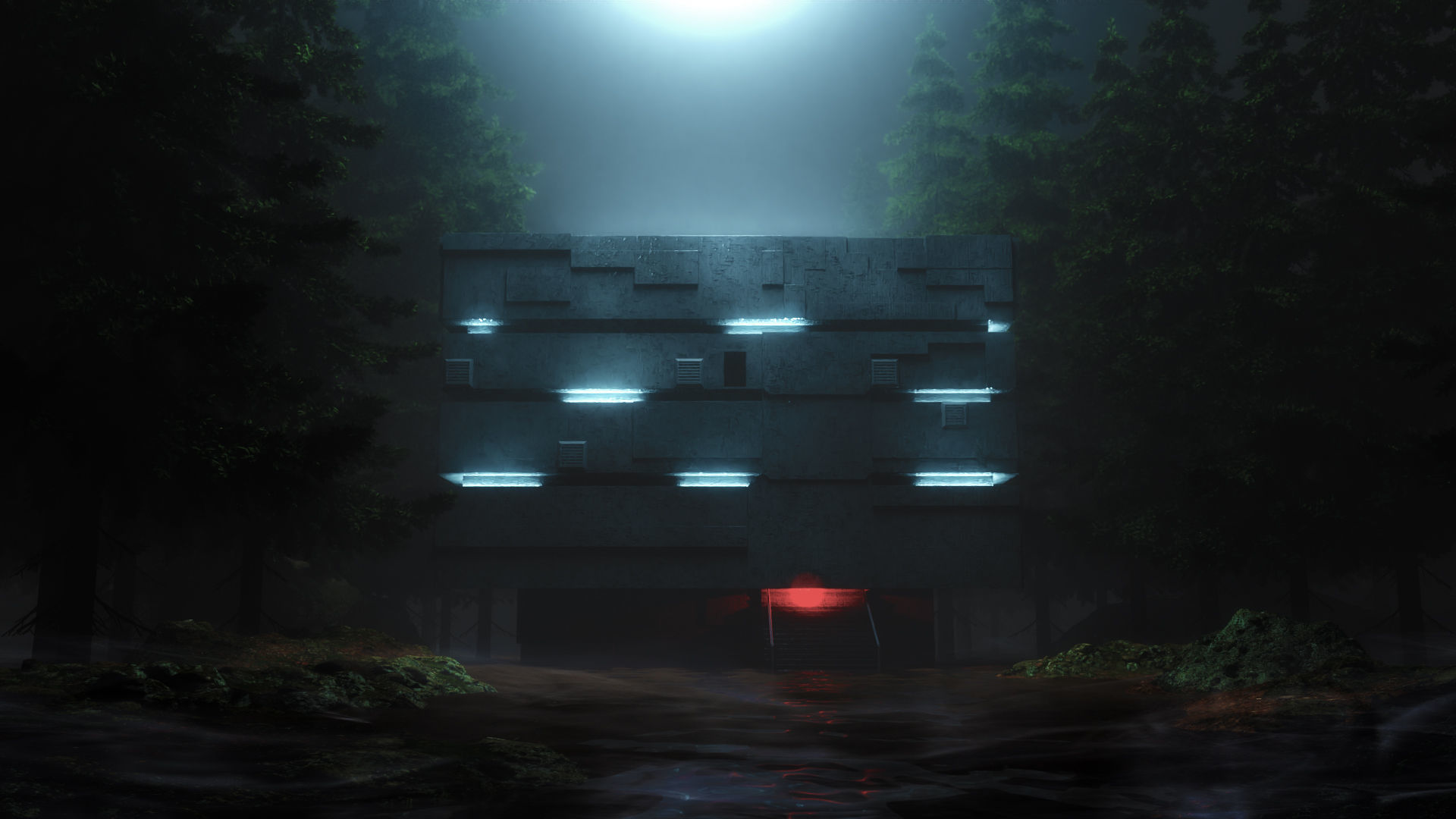 The Base - forest command center 3D model | CGTrader