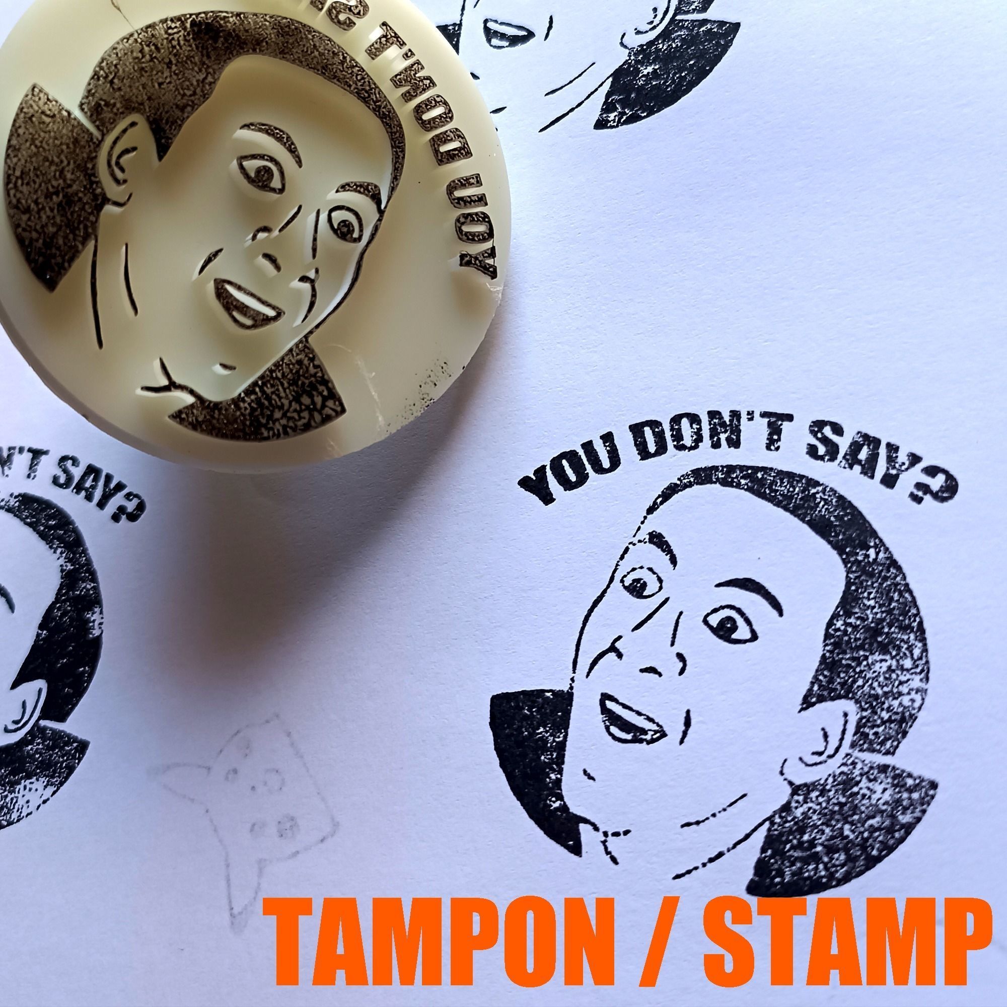 TAMPON MEME - STAMP YOU DONT SAY NICOLAS CAGE WITH HANDLE 3D model 3D ...