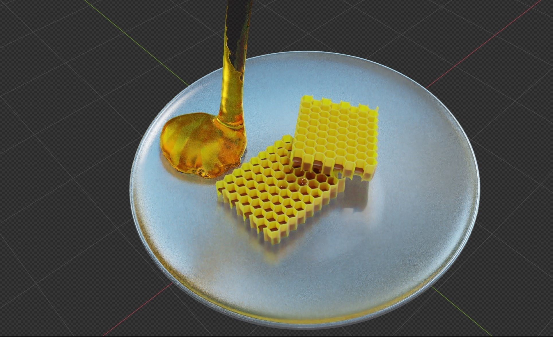 Honey Comb Simulation free 3D model animated | CGTrader
