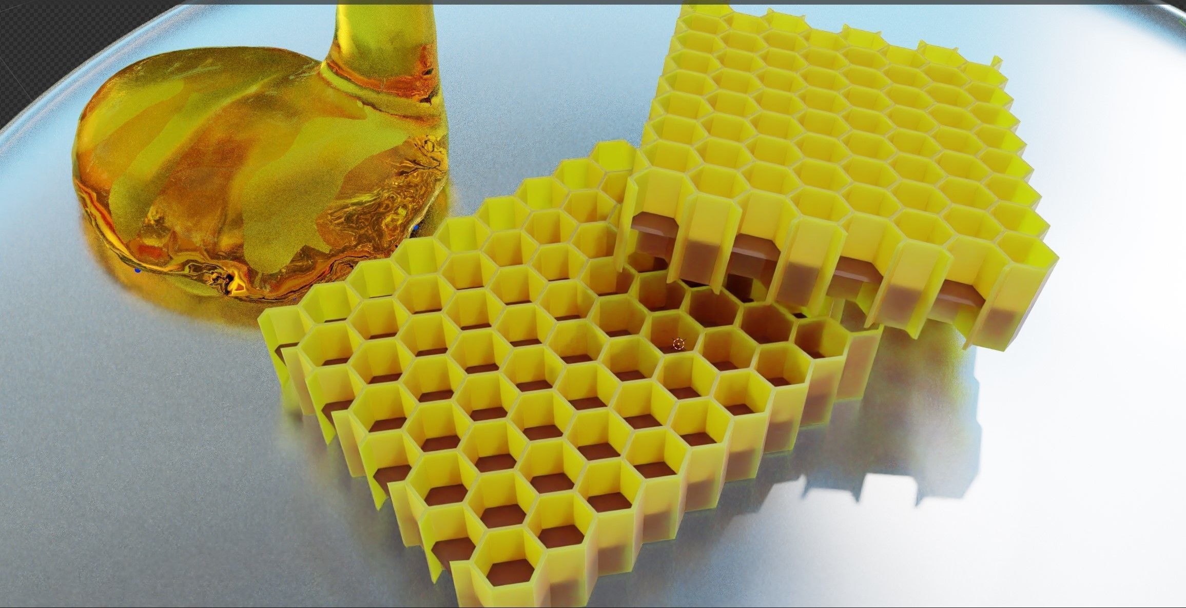 Honey Comb Simulation free 3D model animated | CGTrader