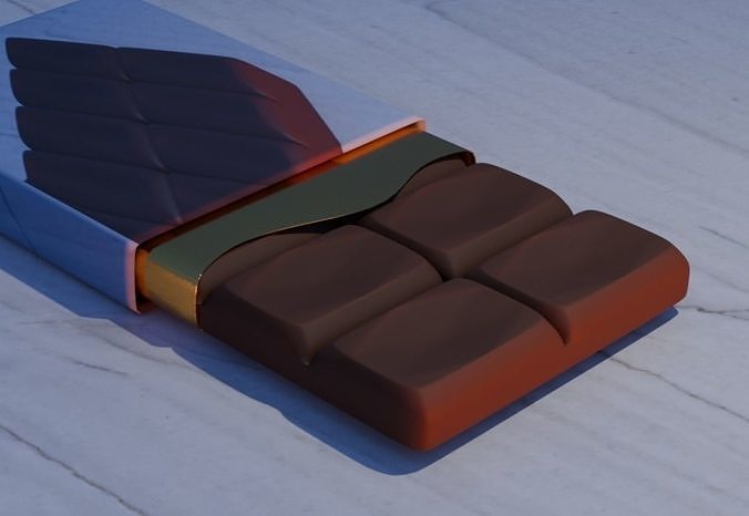 dark chocolate 3D model | CGTrader