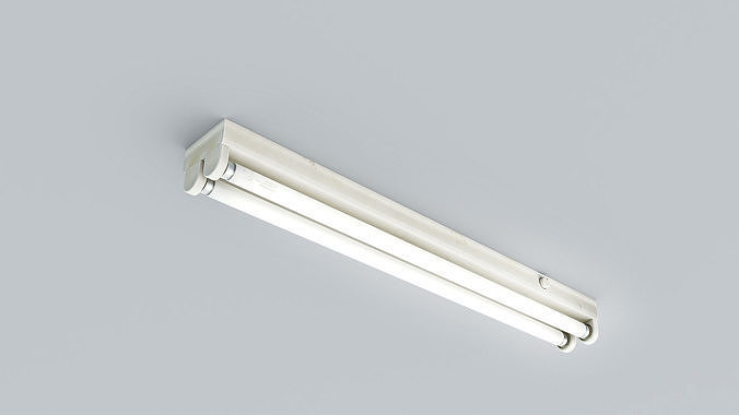 3D model Fluorescent tube VR / AR / low-poly | CGTrader