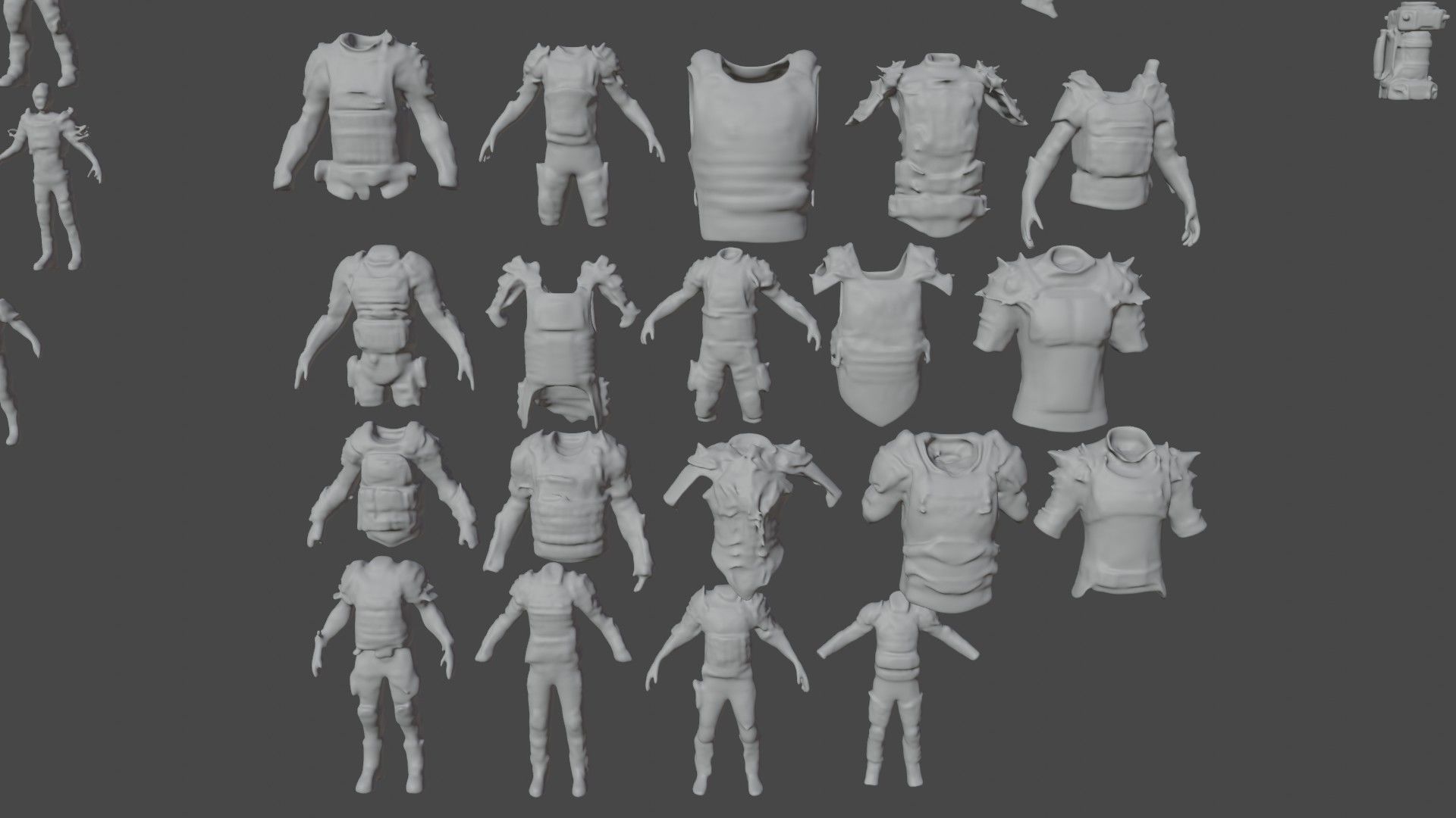 Zombie warfare pack Zombies Armor Weapons Trucks 3D model | CGTrader