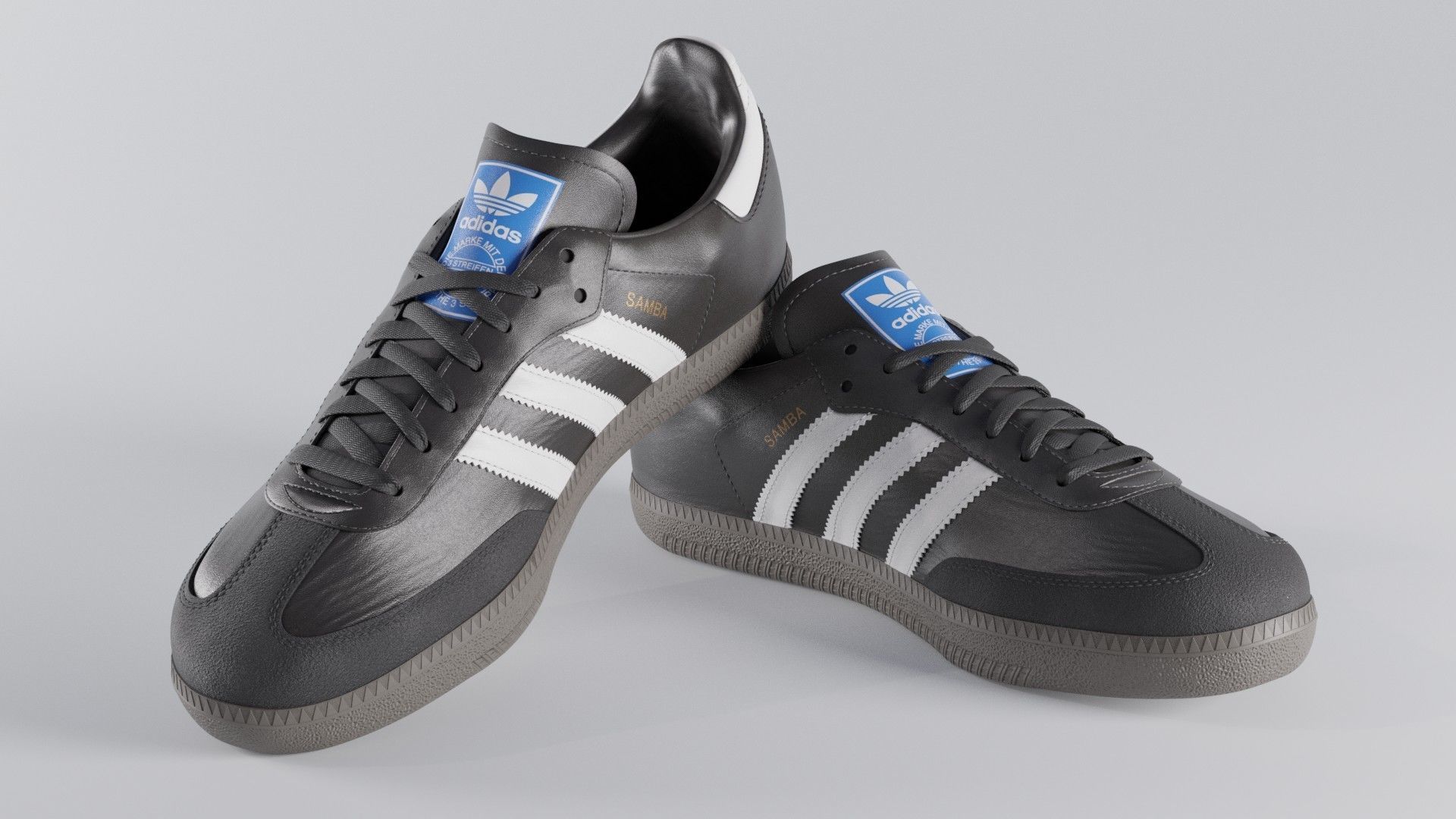 3D model Adidas Samba OG Classic Leather Shoes VR / AR / low-poly ...