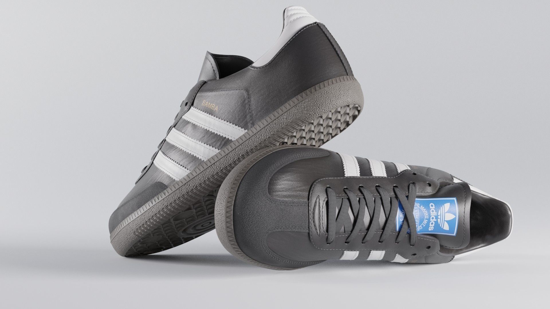 3D model Adidas Samba OG Classic Leather Shoes VR / AR / low-poly ...