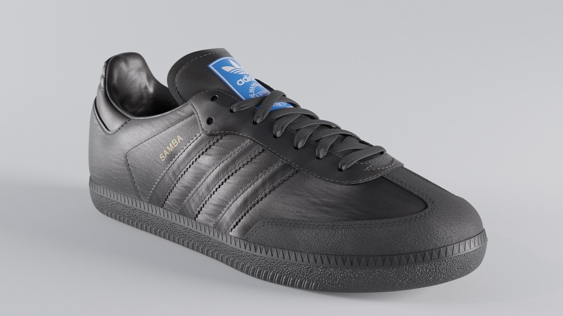 3D model Adidas Samba OG Classic Leather Shoes VR / AR / low-poly ...