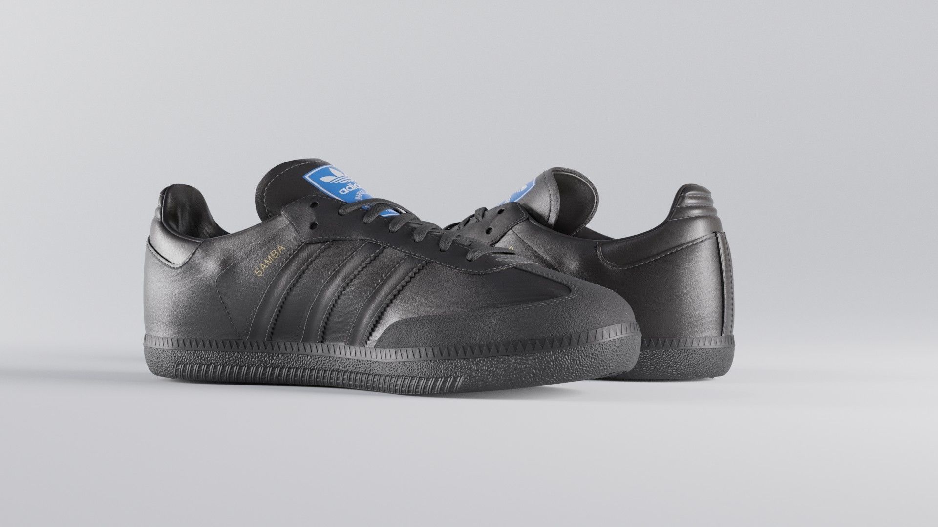 3D model Adidas Samba OG Classic Leather Shoes VR / AR / low-poly ...