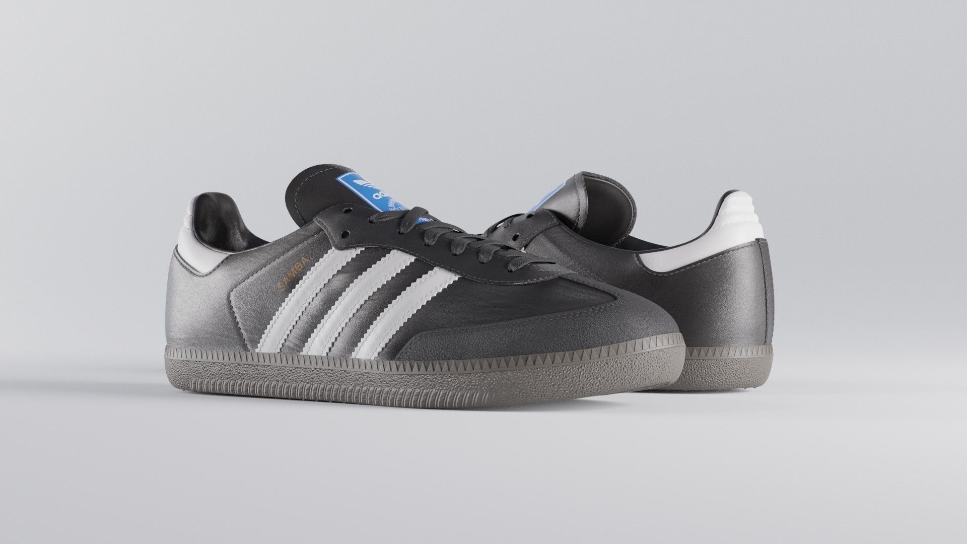 3D model Adidas Samba OG Classic Leather Shoes VR / AR / low-poly ...