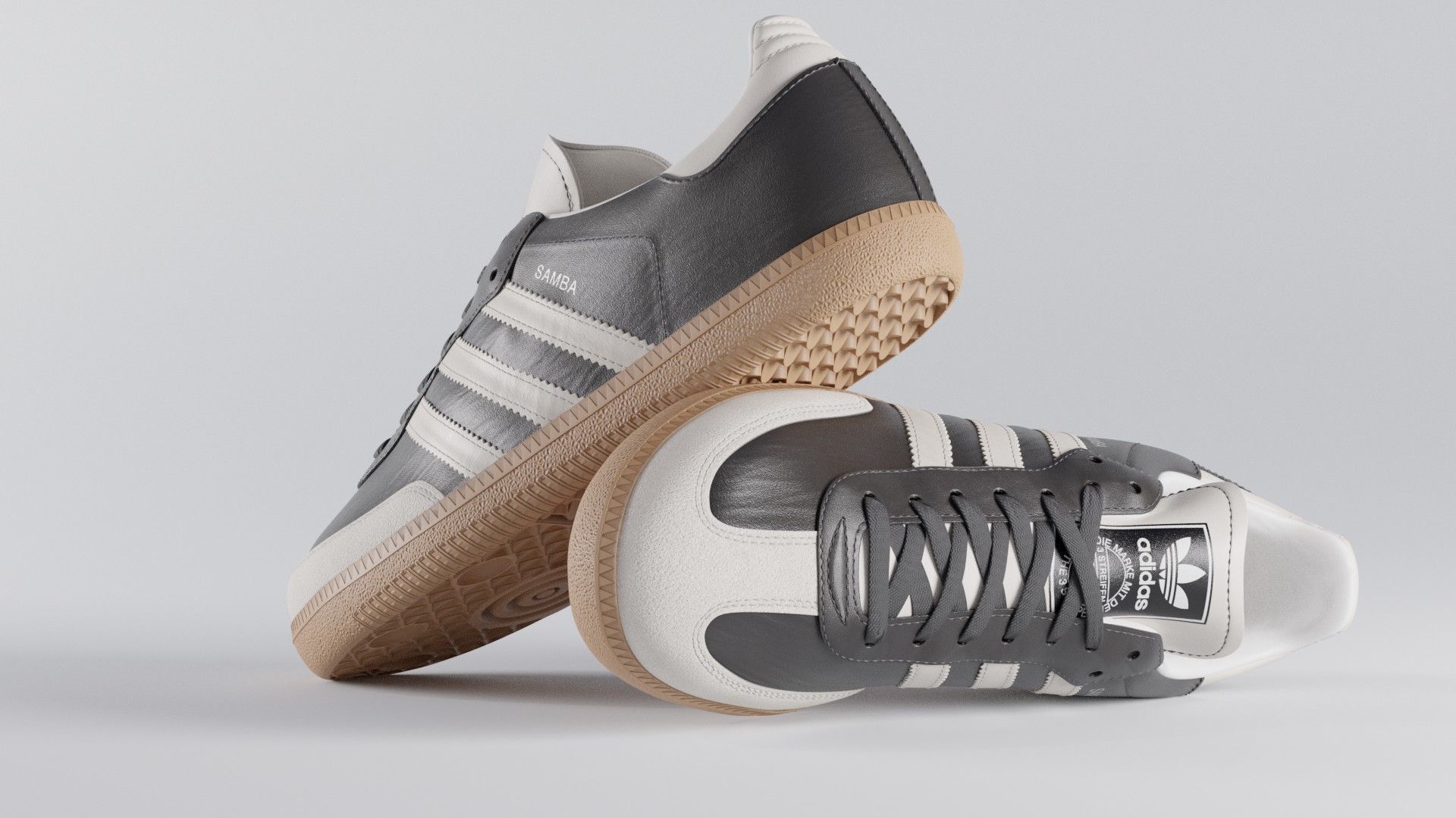 3D model Adidas Samba OG Classic Leather Shoes VR / AR / low-poly ...