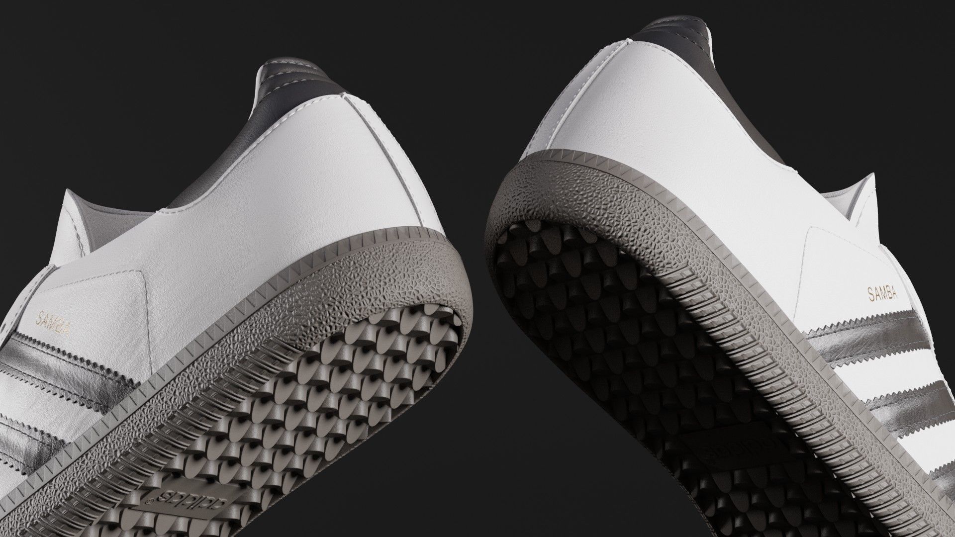 3D model Adidas Samba OG Classic Leather Shoes VR / AR / low-poly ...