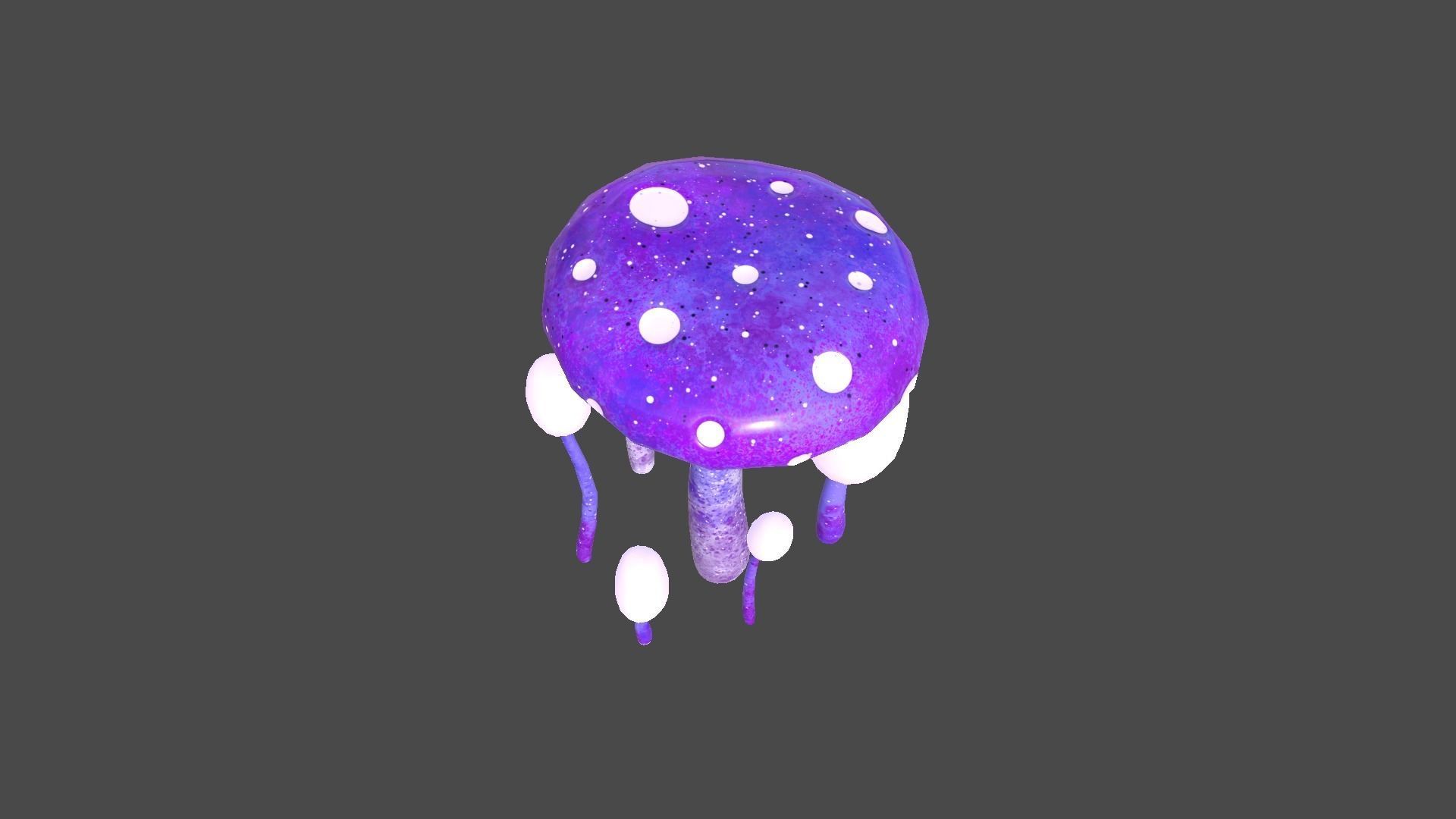 3D model Fantasy Mushroom H06 Purple - Scene Backdrop Design VR / AR ...