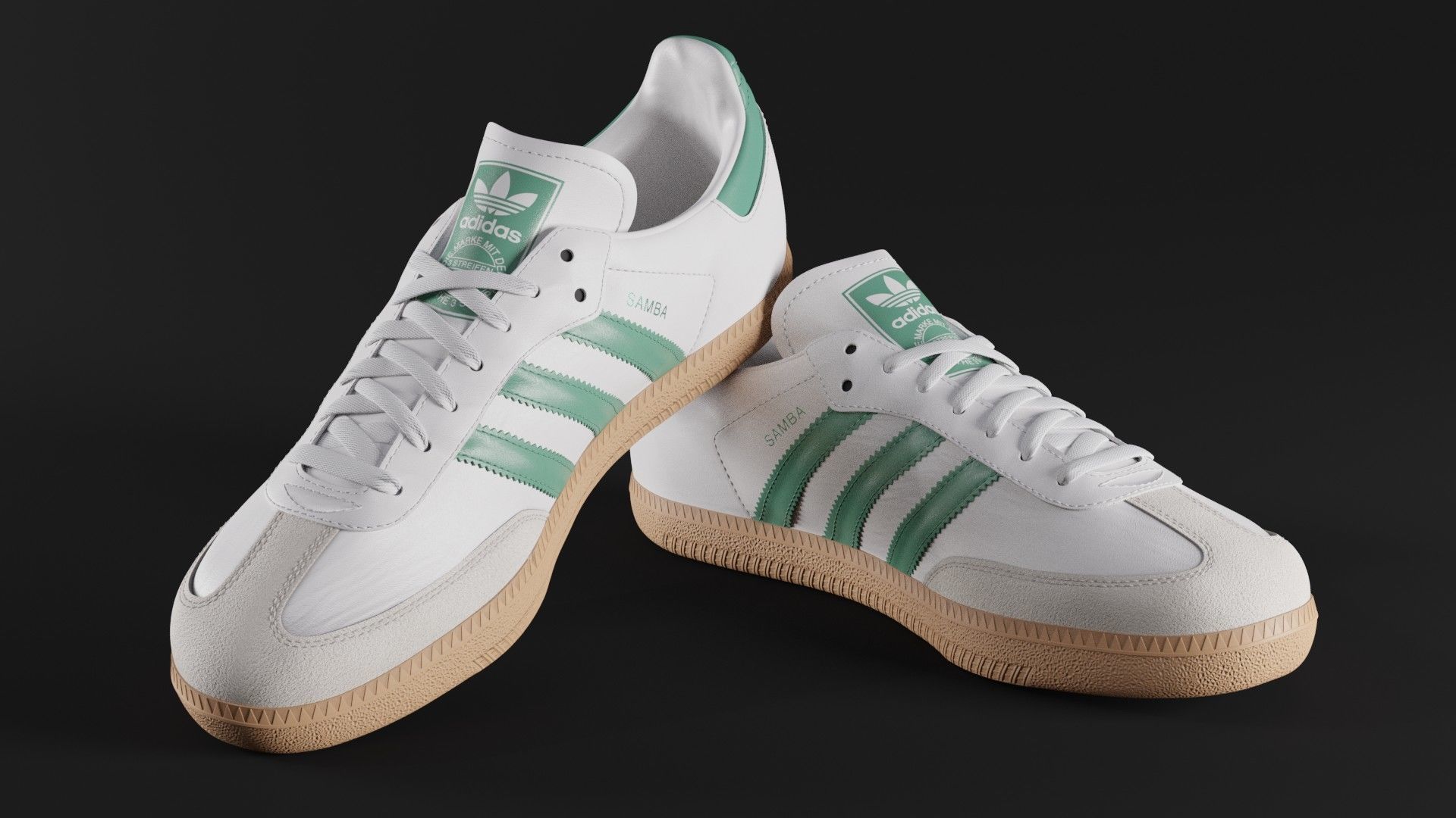 3D model Adidas Samba OG Stripes Shoe VR / AR / low-poly | CGTrader