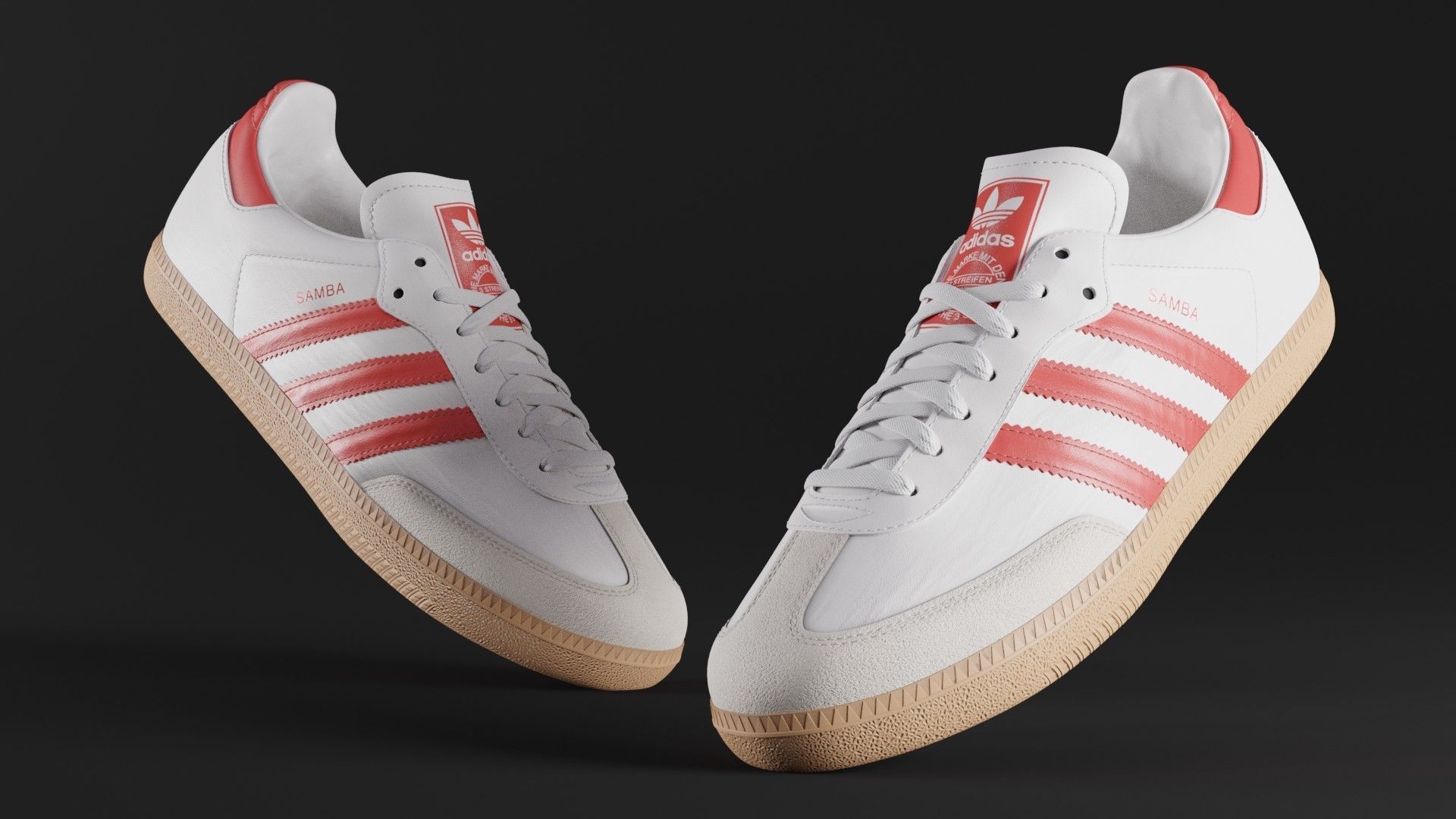 3D model Adidas Samba OG Stripes Shoe VR / AR / low-poly | CGTrader